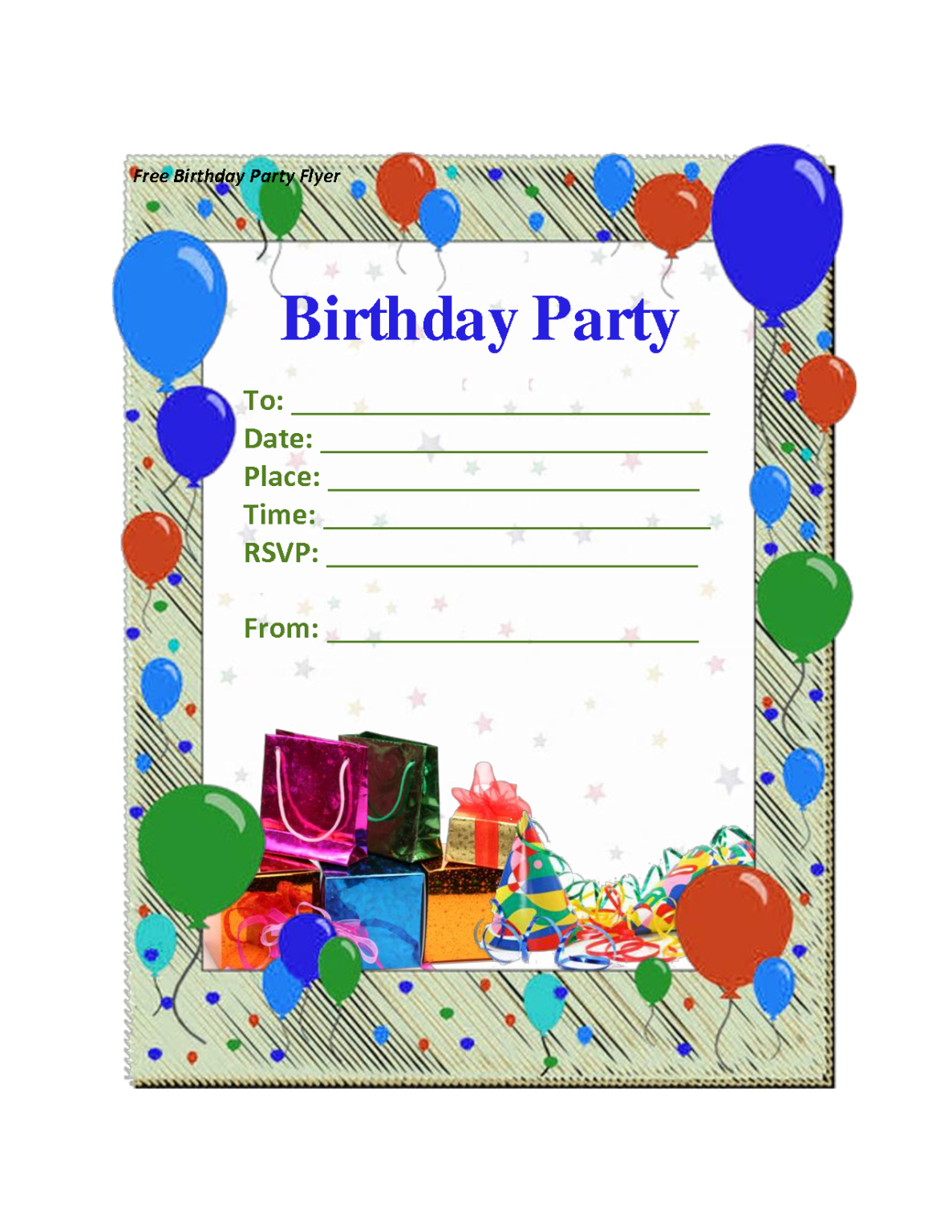Free Birthday Invitations Printables | Birthday Invitations FREE Printable