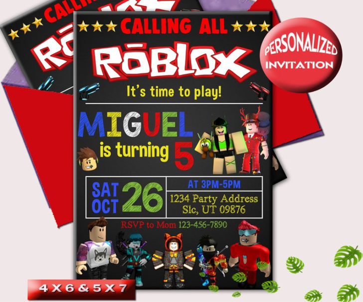 Roblox Invite Only Game Games To Get Robux | Birthday Invitations FREE ...